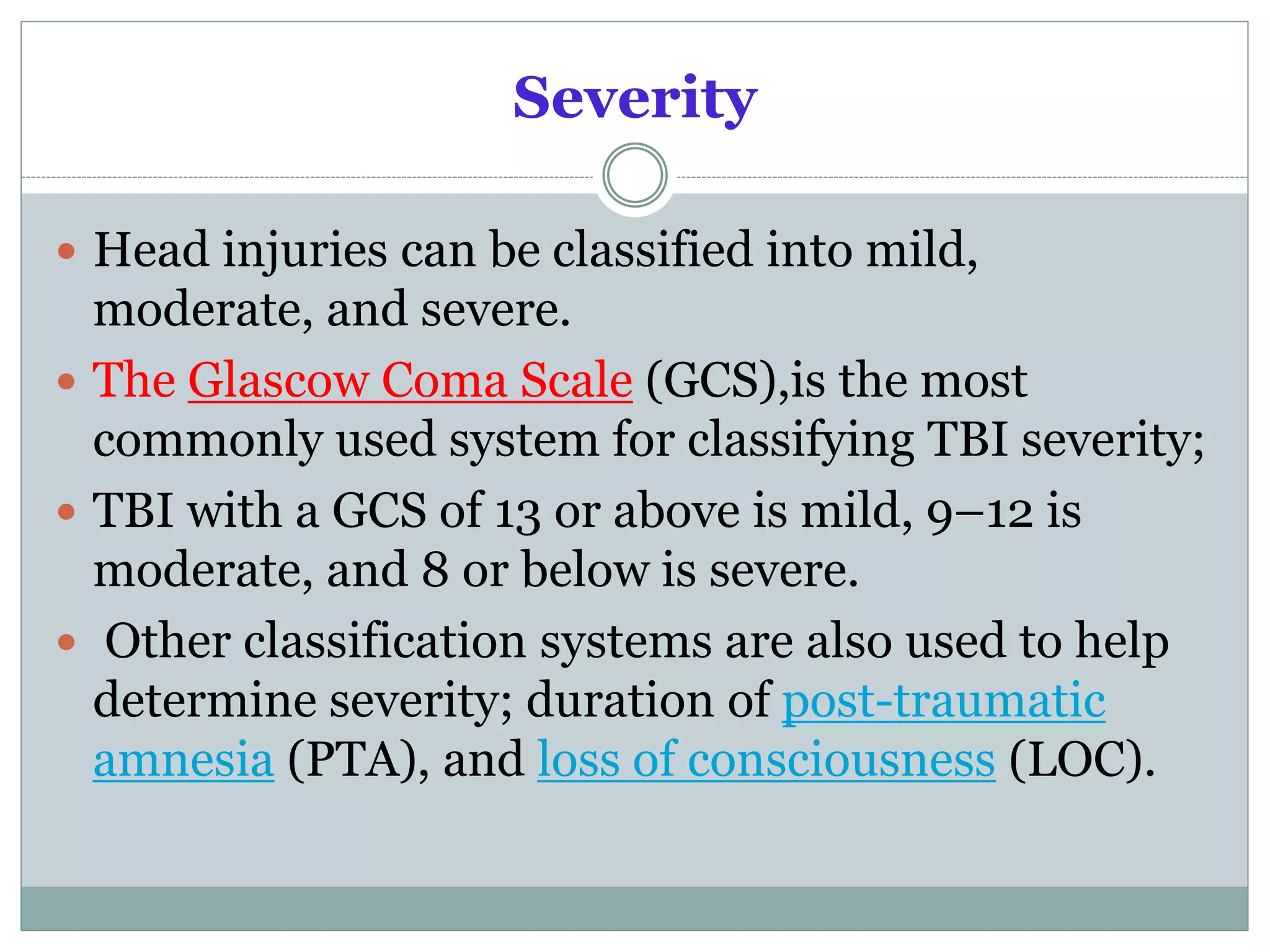 Traumatic brain injury | PPTX