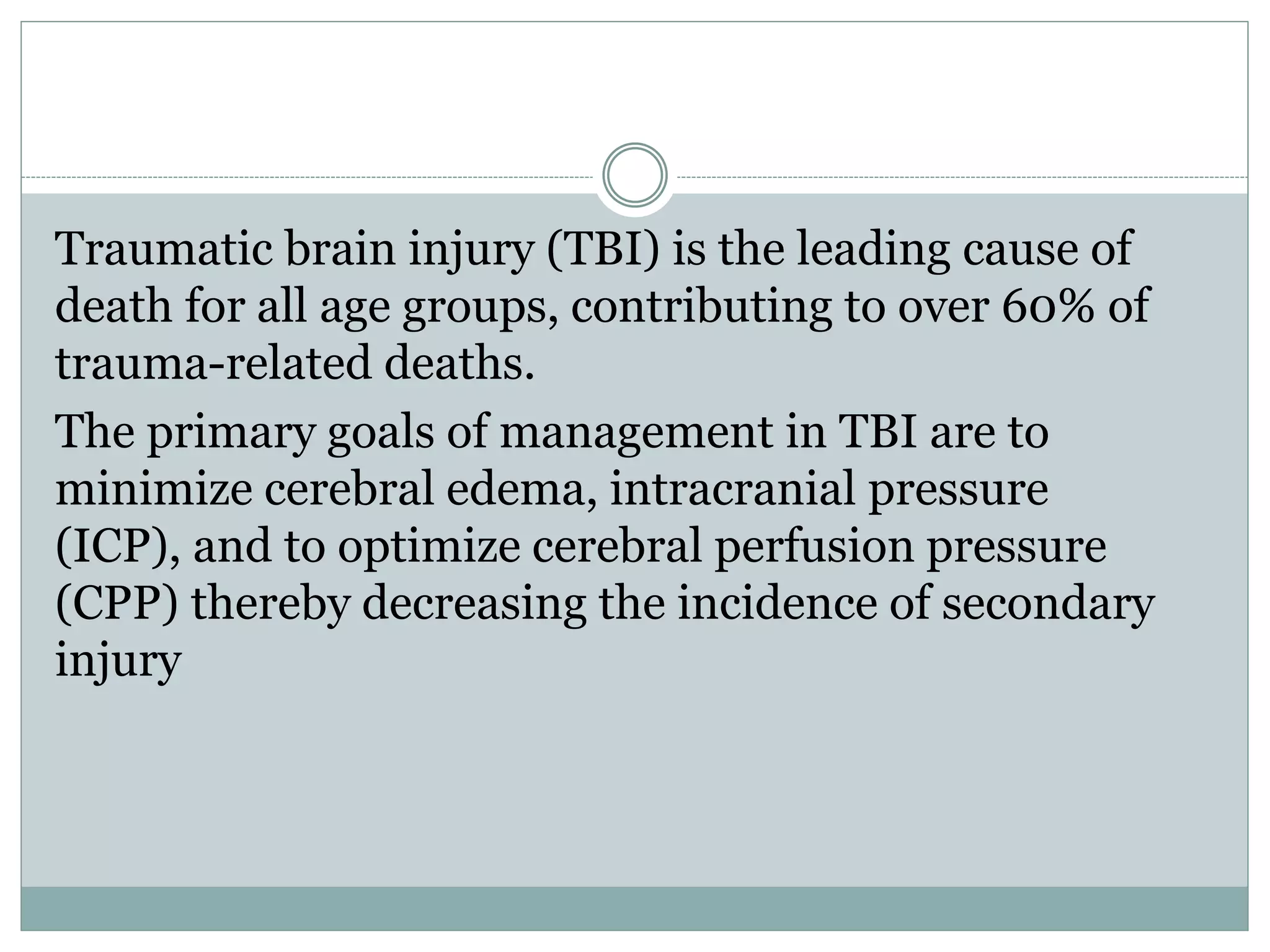 Traumatic brain injury | PPTX