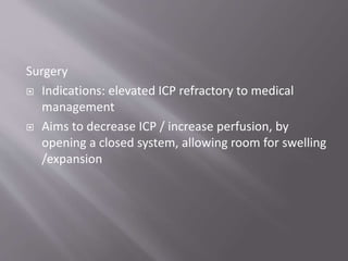 Traumatic brain injury: A brief review of treatment | PPTX