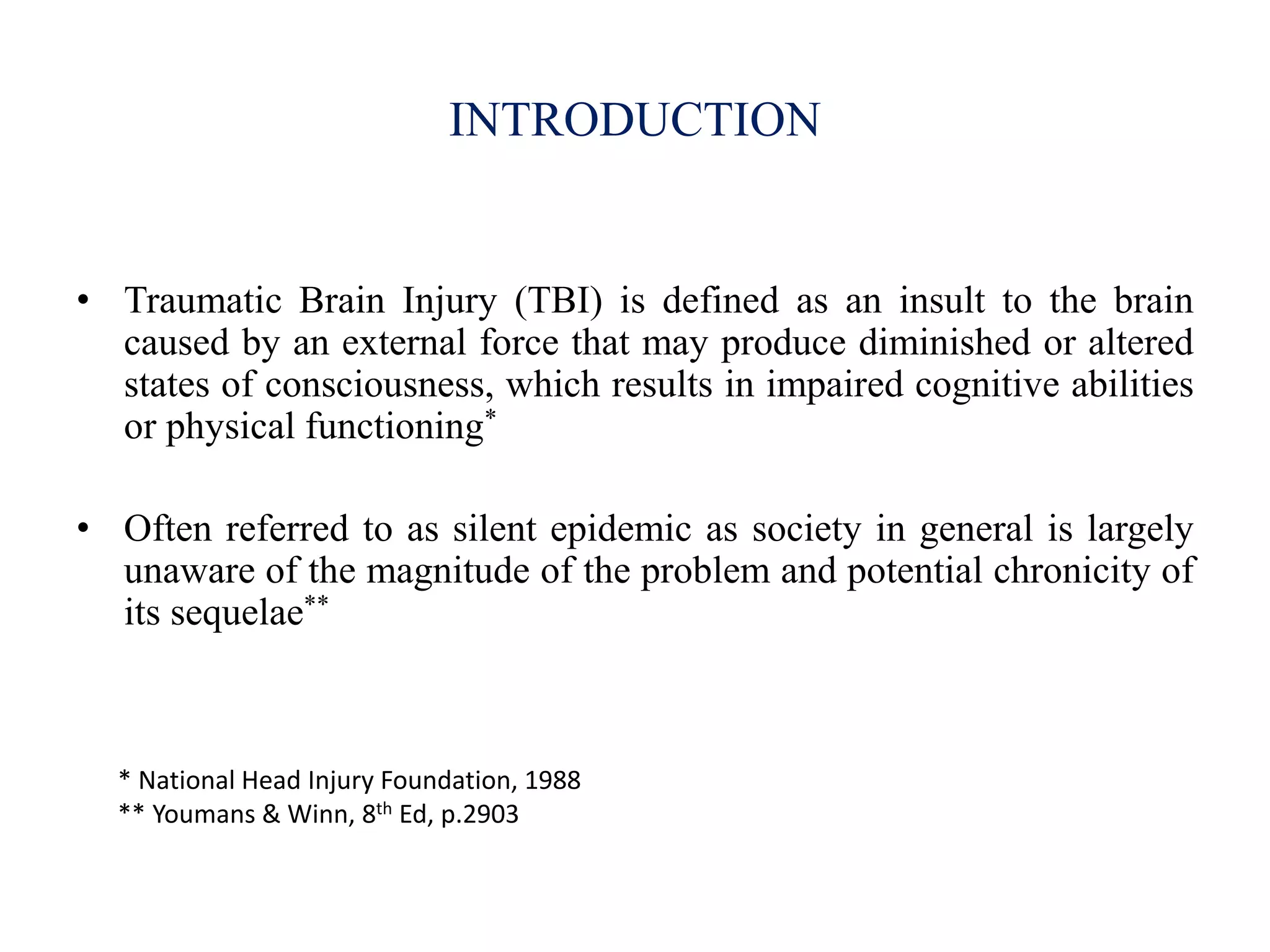 Traumatic Brain Injury | PPTX
