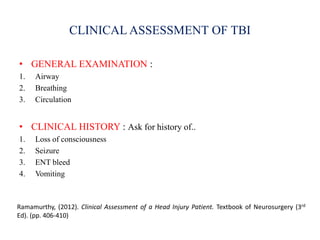 Traumatic Brain Injury | PPTX