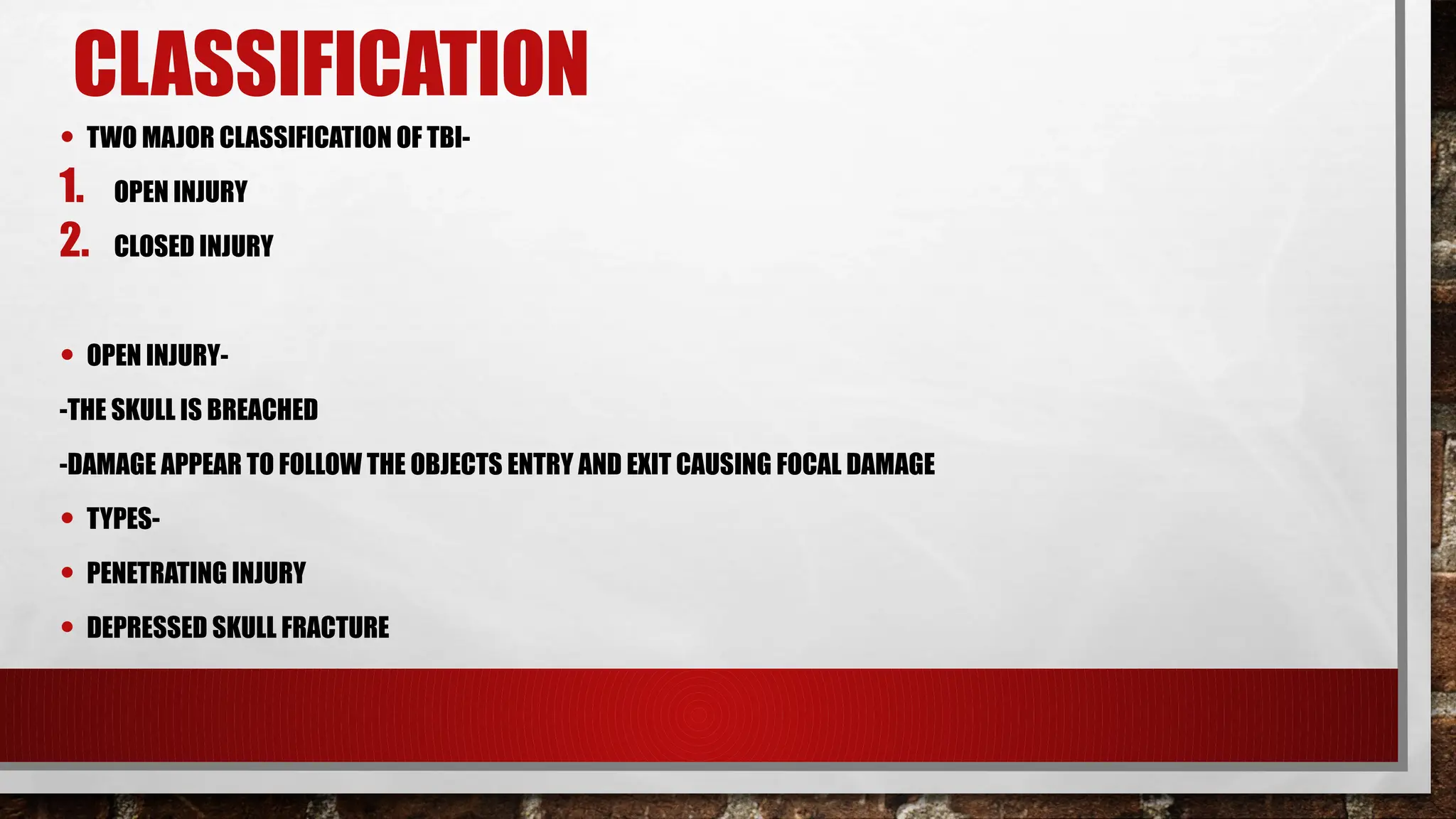 TRAUMATIC brain injury neuroscience pptx | PPTX