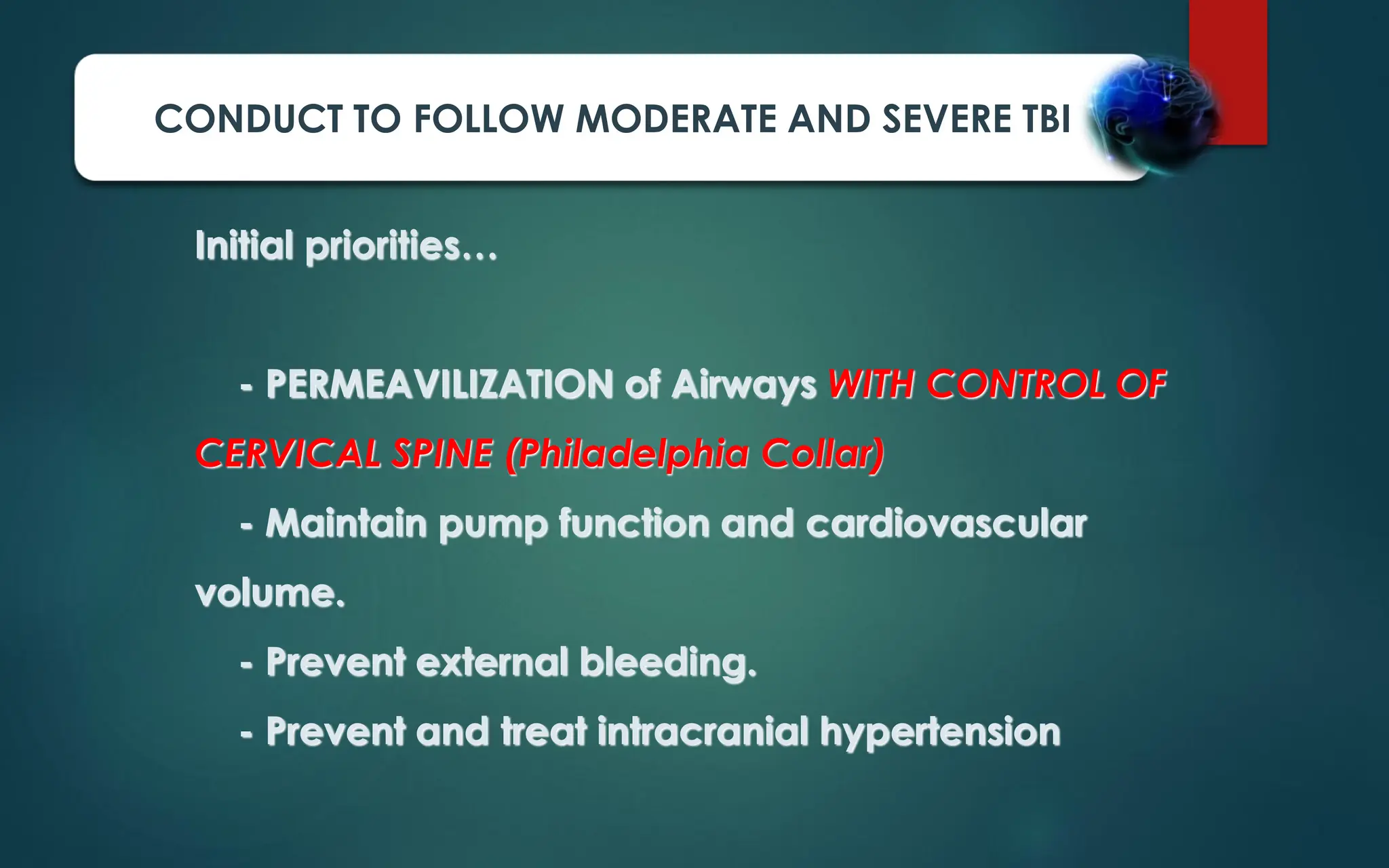 TRAUMATIC BRAIN INJURY AND GLASGOW COMA SCALE.DR. DAMIAN LASTRA COPELLO ...