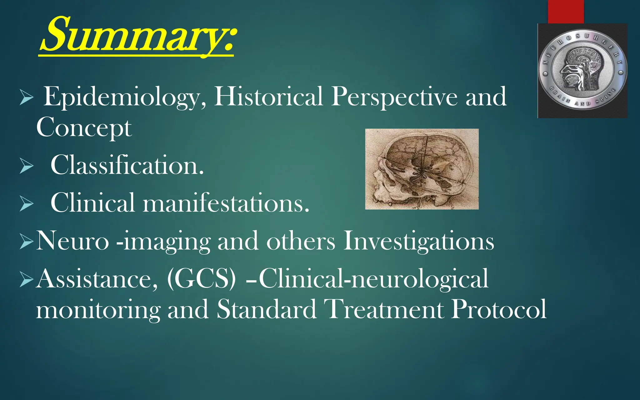 TRAUMATIC BRAIN INJURY AND GLASGOW COMA SCALE.DR. DAMIAN LASTRA COPELLO ...