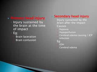 Traumatic brain injury | PPTX