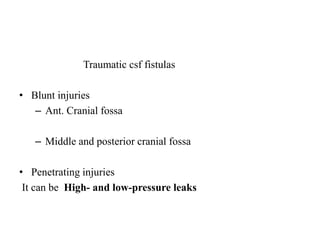 Traumatic csf fistula.pptx