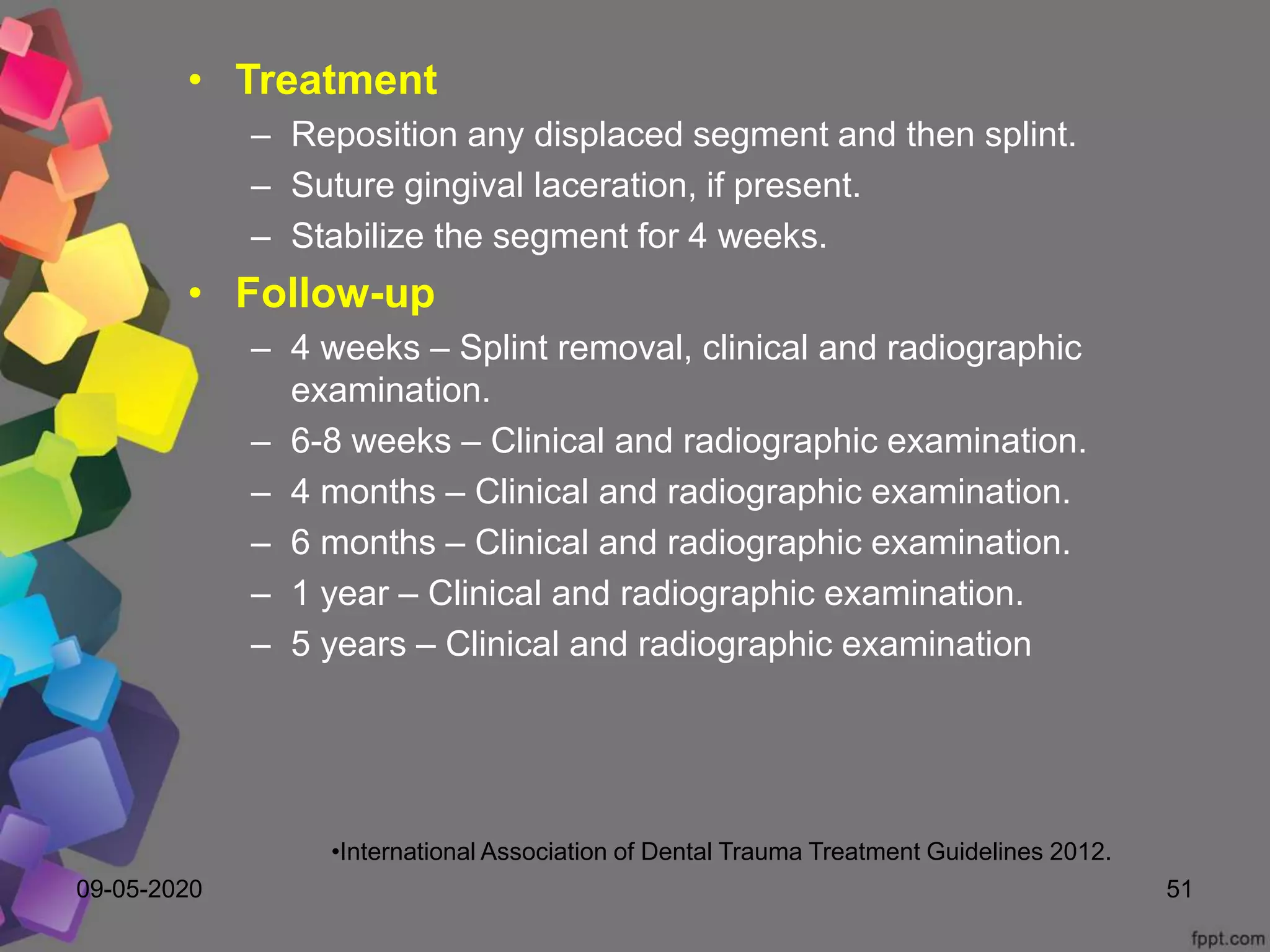 Traumatic Dental Injuries to Permanent Teeth | PPT