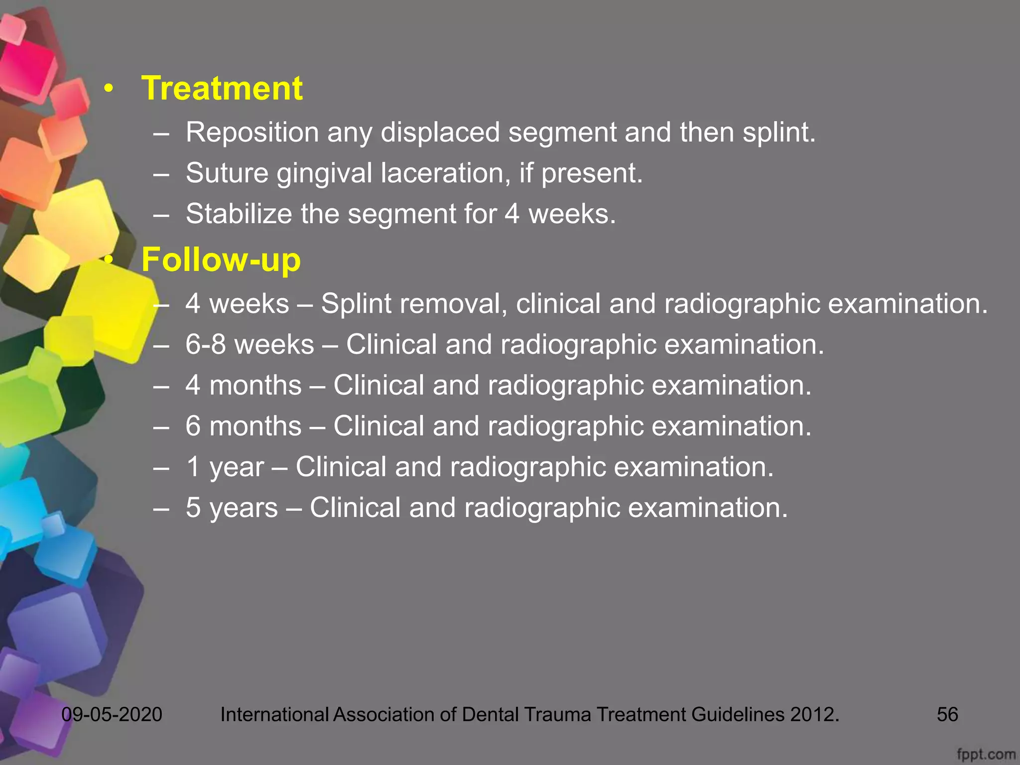 Traumatic Dental Injuries to Permanent Teeth | PPT