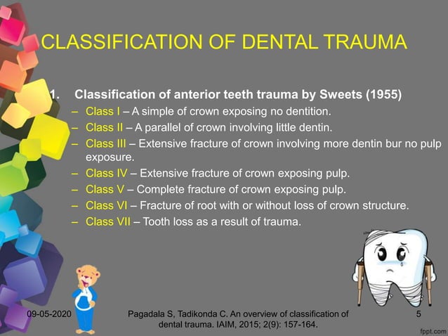 Traumatic Dental Injuries to Permanent Teeth | PPT | Dental Health ...