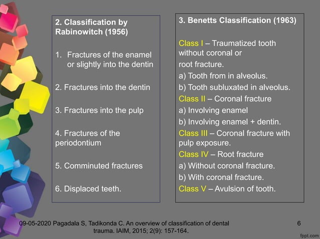 Traumatic Dental Injuries to Permanent Teeth | PPT | Dental Health ...