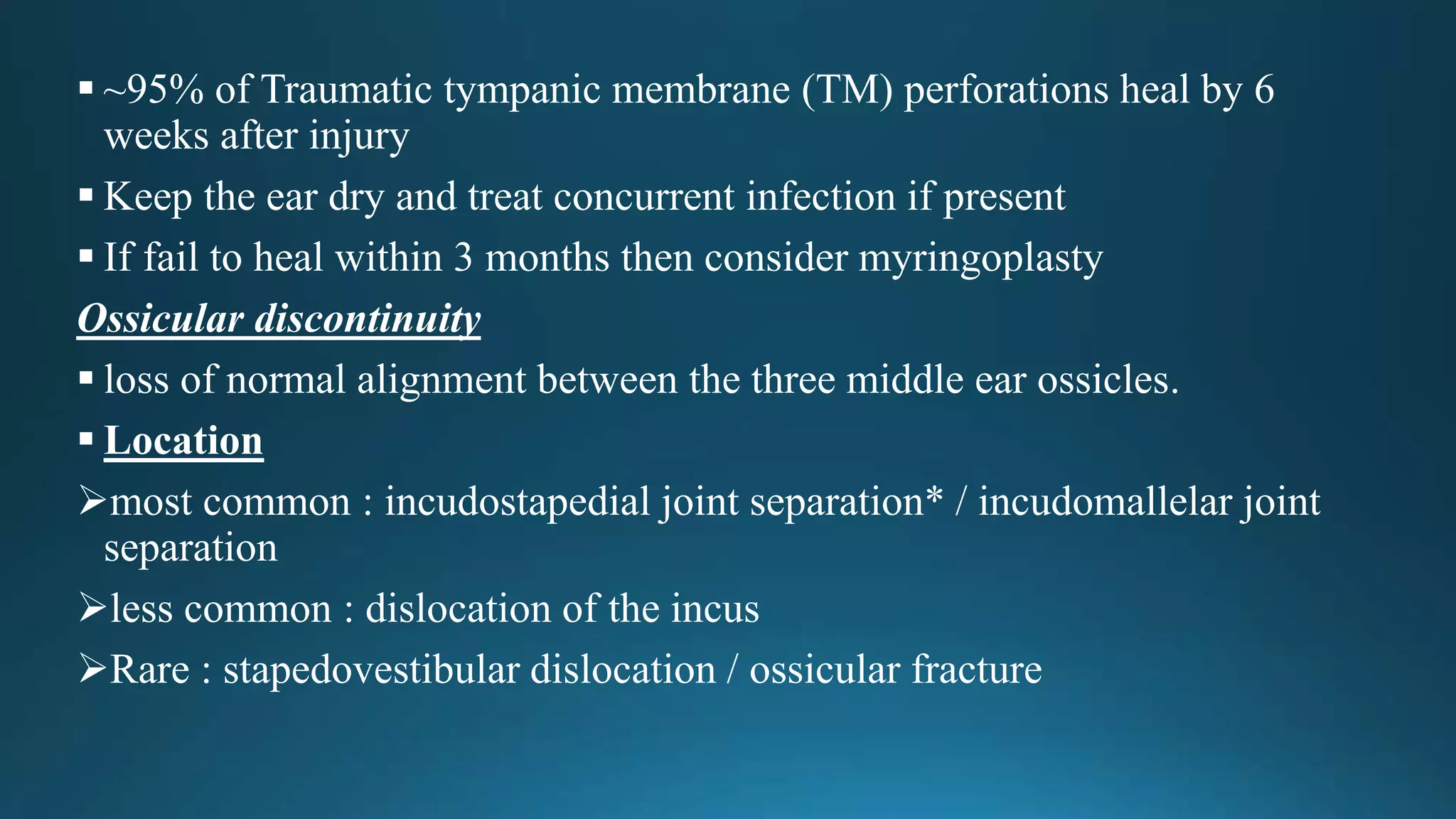 Traumatic ear | PPTX