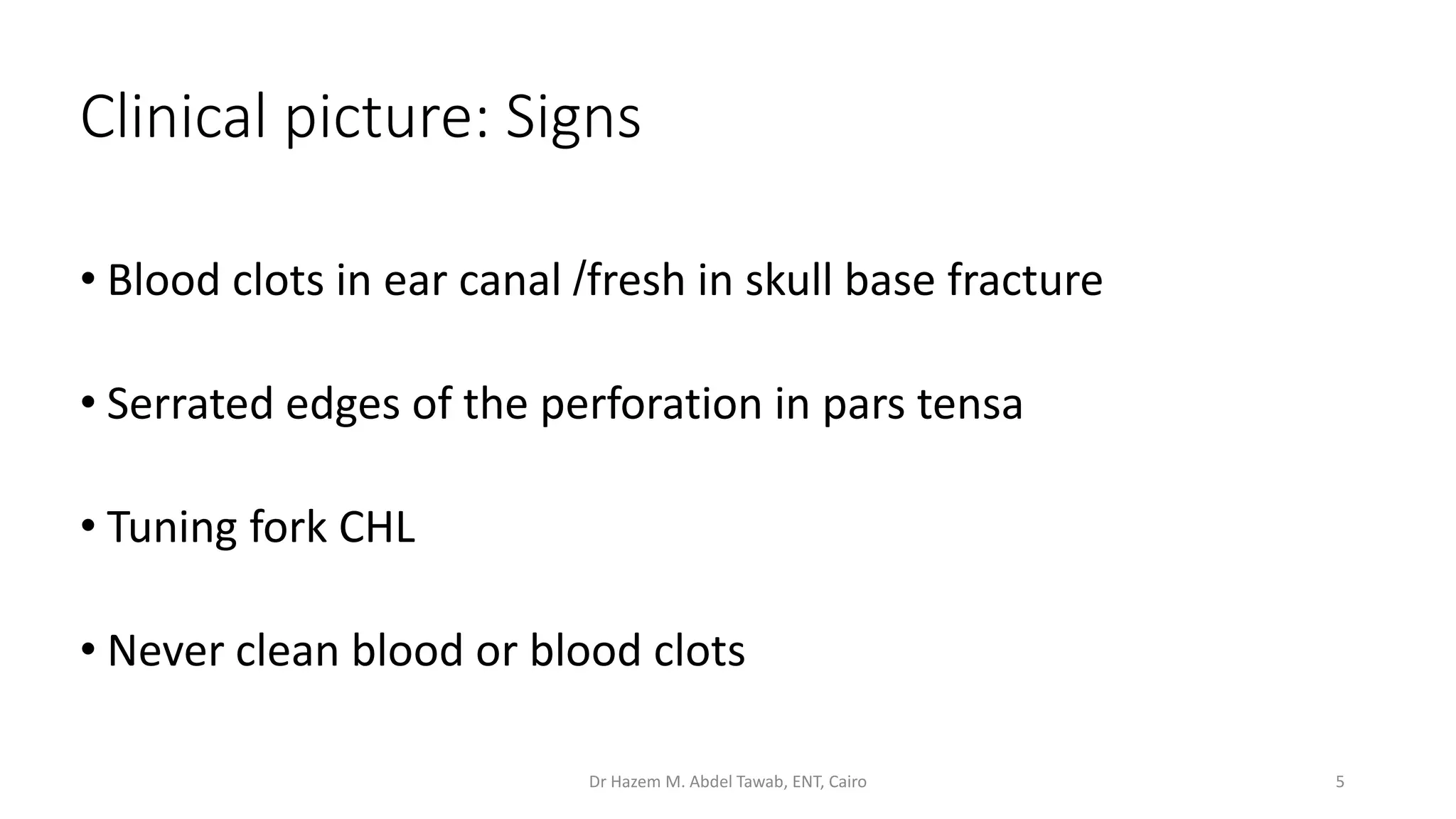 Traumatic ear conditions | PPTX