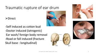 Traumatic ear conditions | PPTX