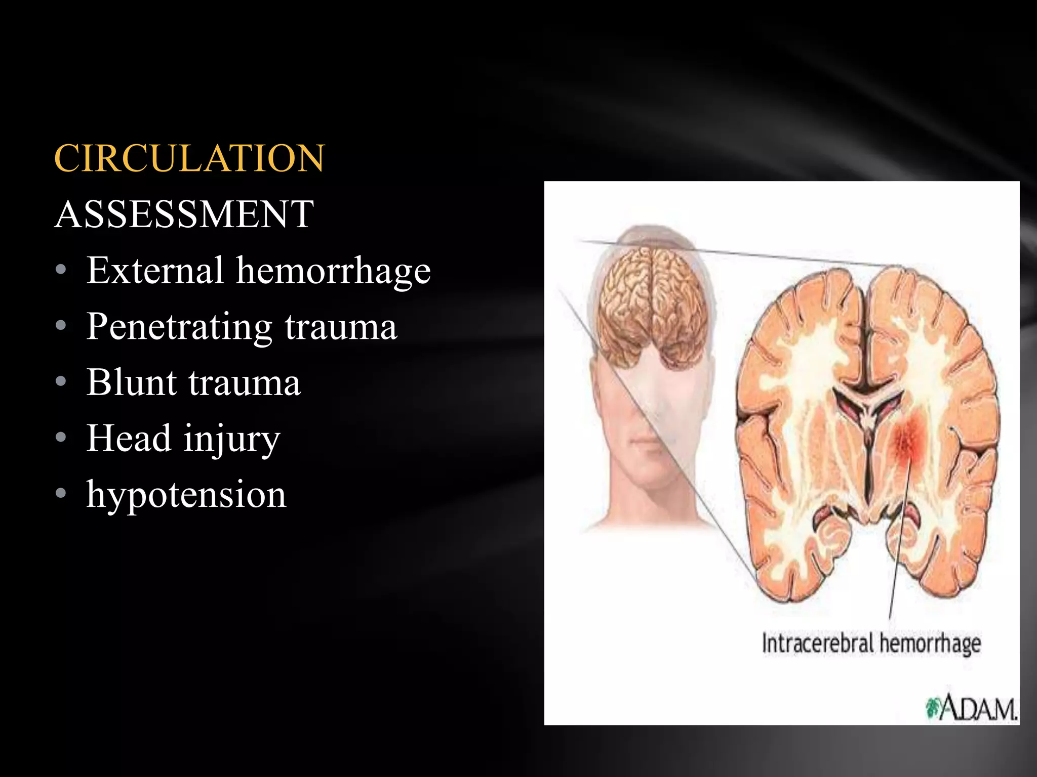 Traumatic head and spinal cord injury | PPTX