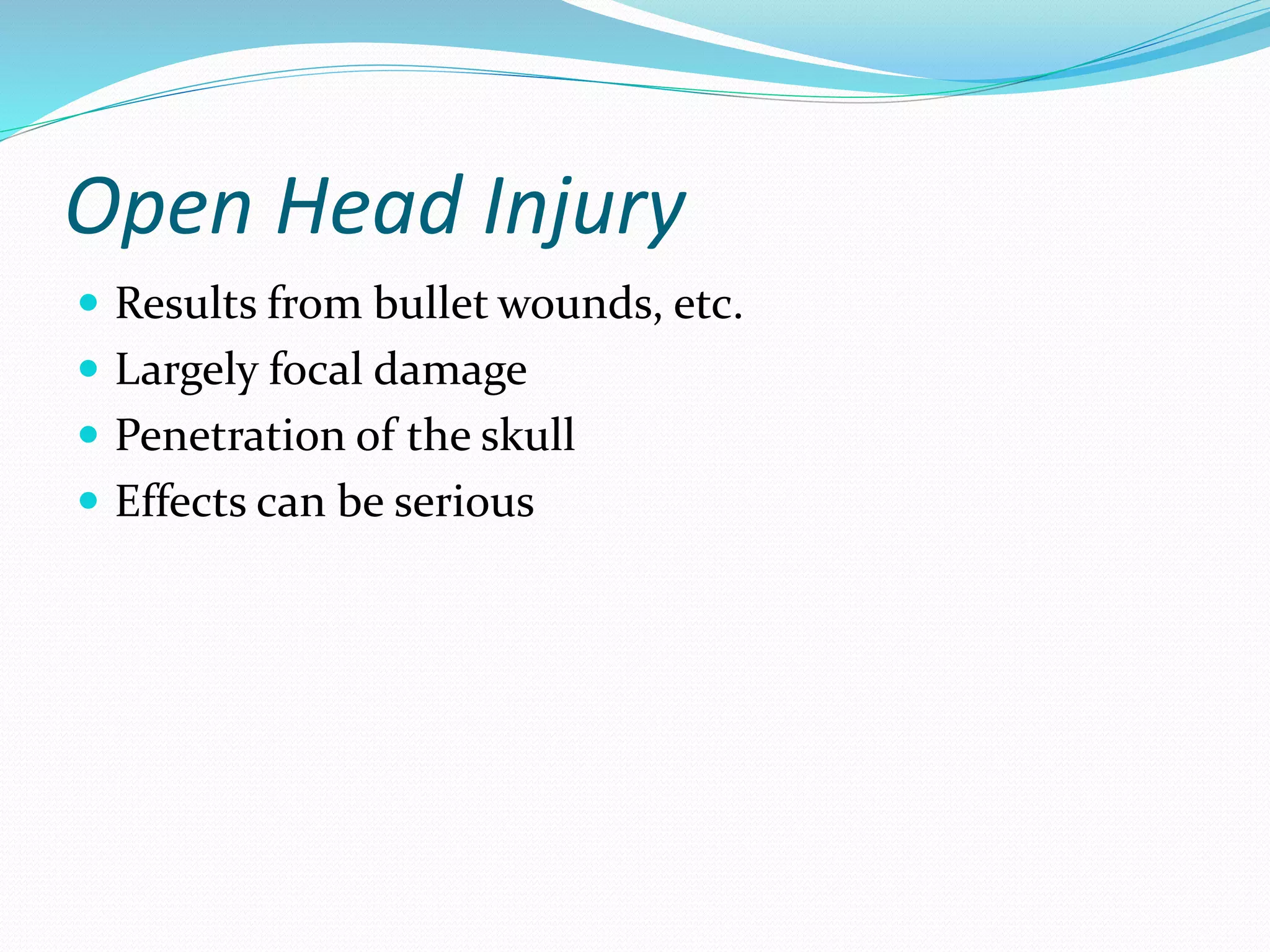 Traumatic head injury | PPTX