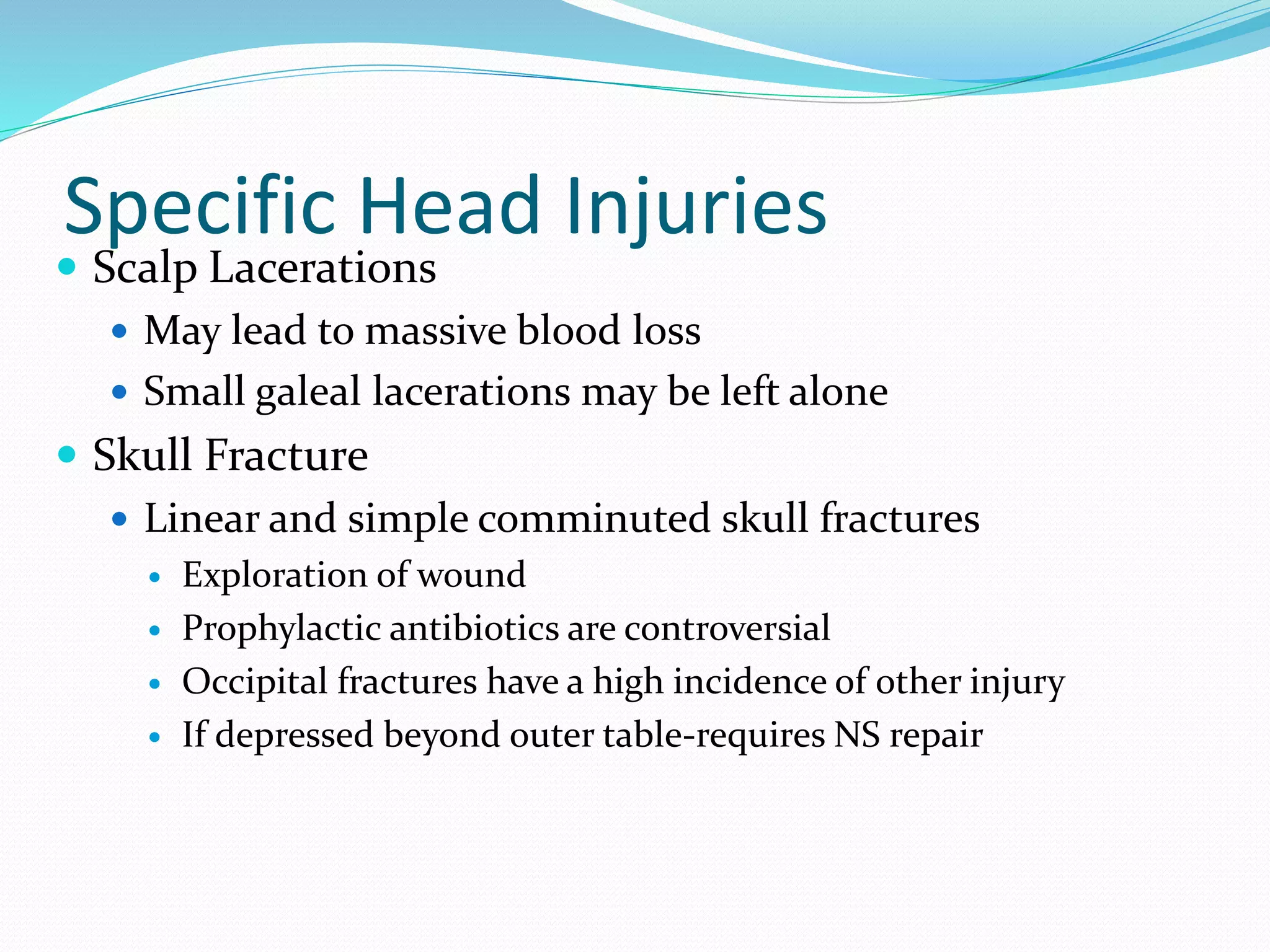 Traumatic head injury | PPTX