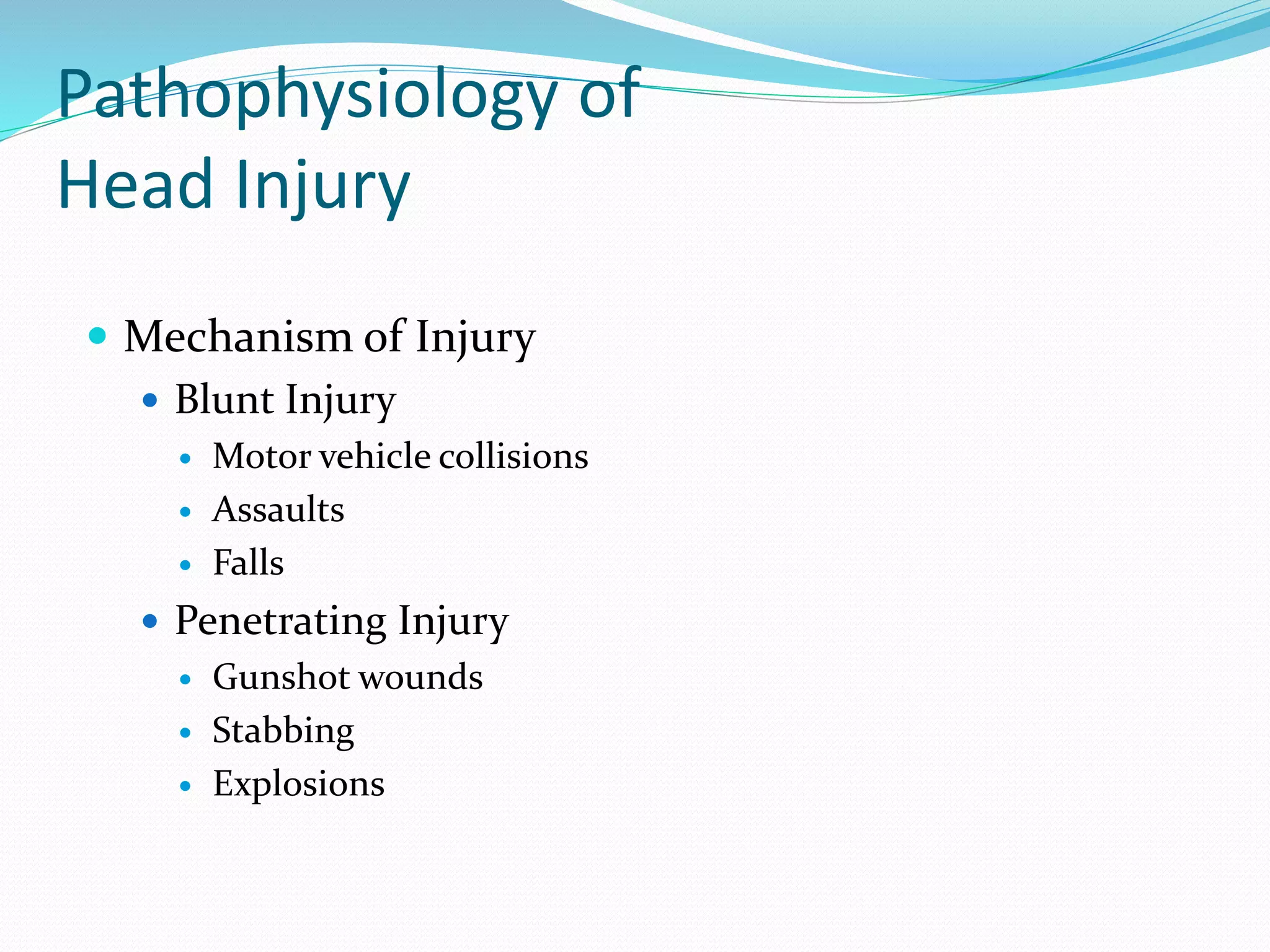 Traumatic head injury | PPTX