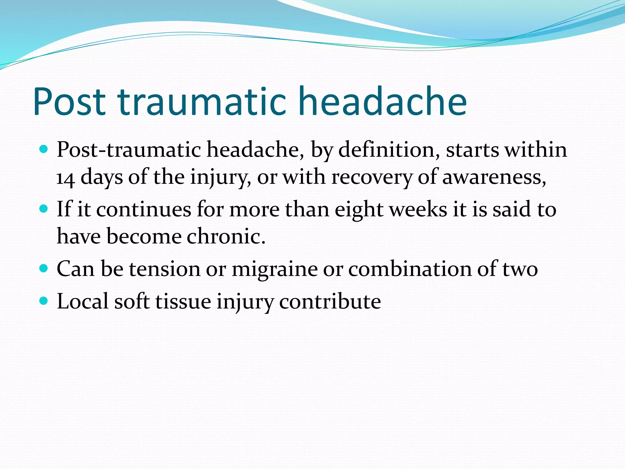 Traumatic head injury | PPTX