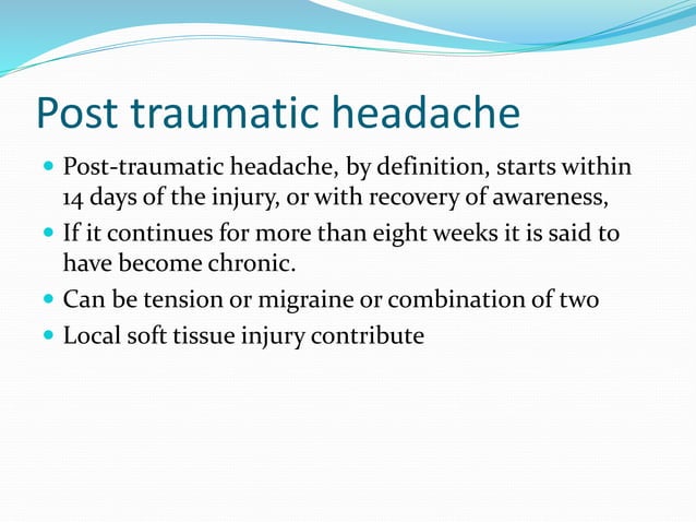 Traumatic head injury | PPTX