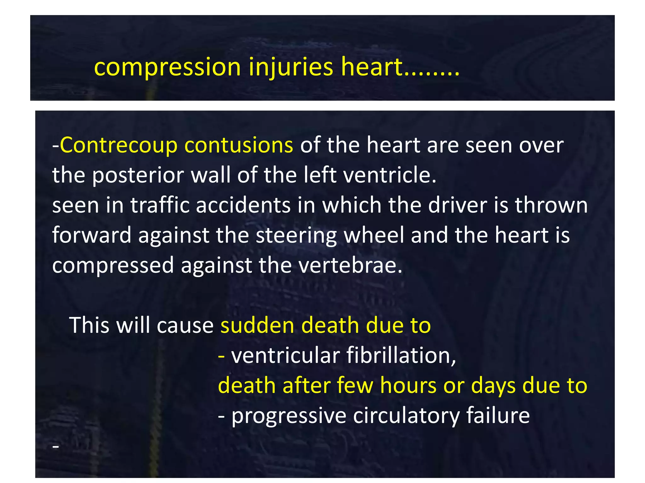 Traumatic heart injuries a brief | PPTX