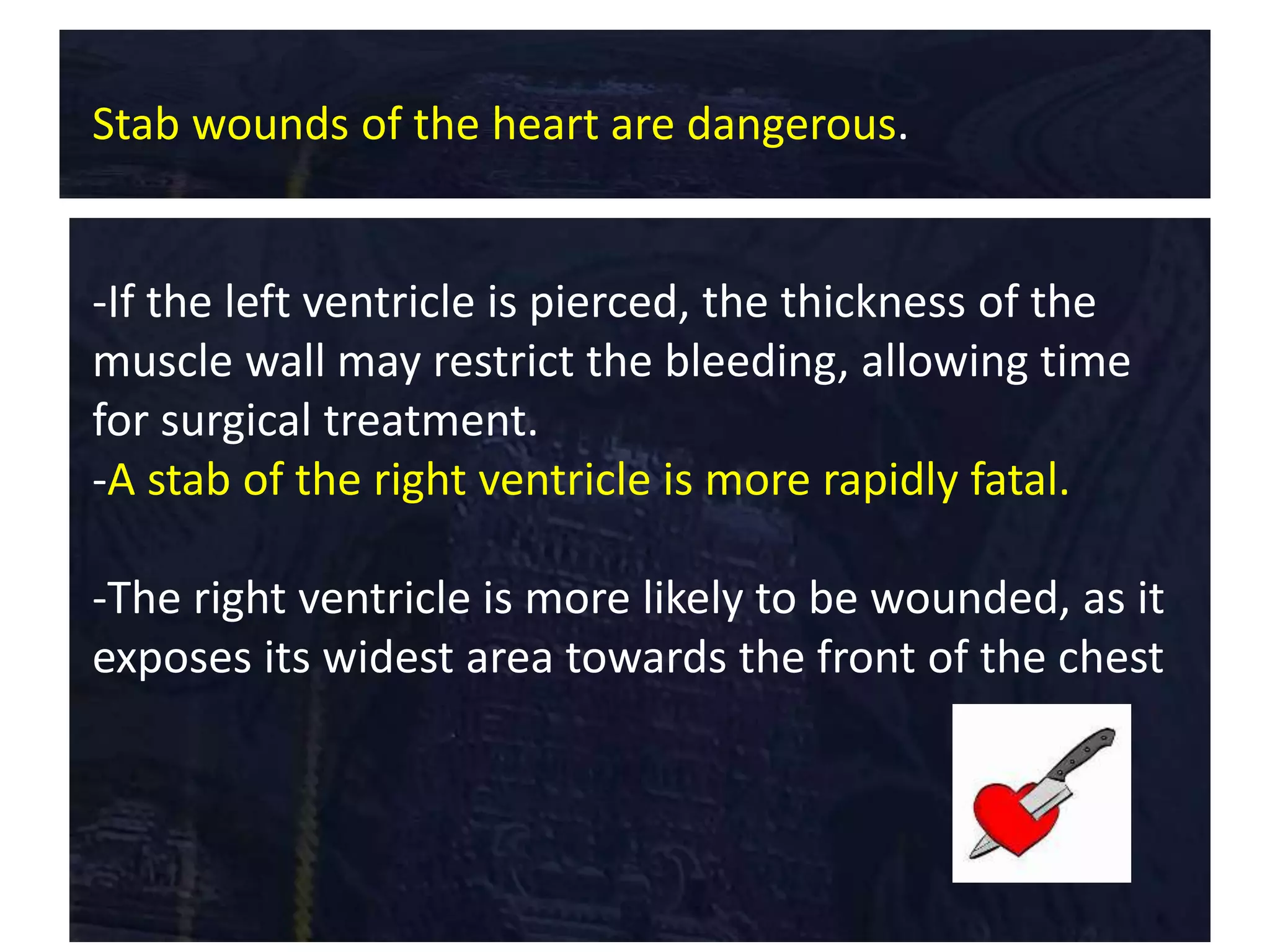 Traumatic heart injuries a brief | PPTX