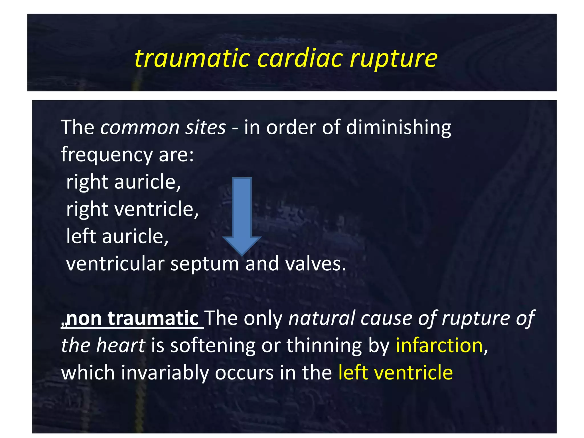 Traumatic heart injuries a brief | PPTX