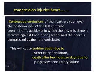 Traumatic heart injuries a brief | PPTX