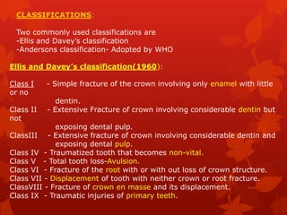 Traumatic injuries | PPTX