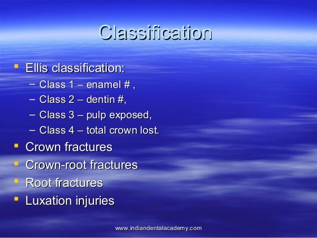 Traumatic injuries in endodontics / dental implant courses