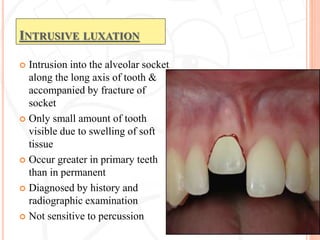 Traumatic injuries of teeth | PPTX