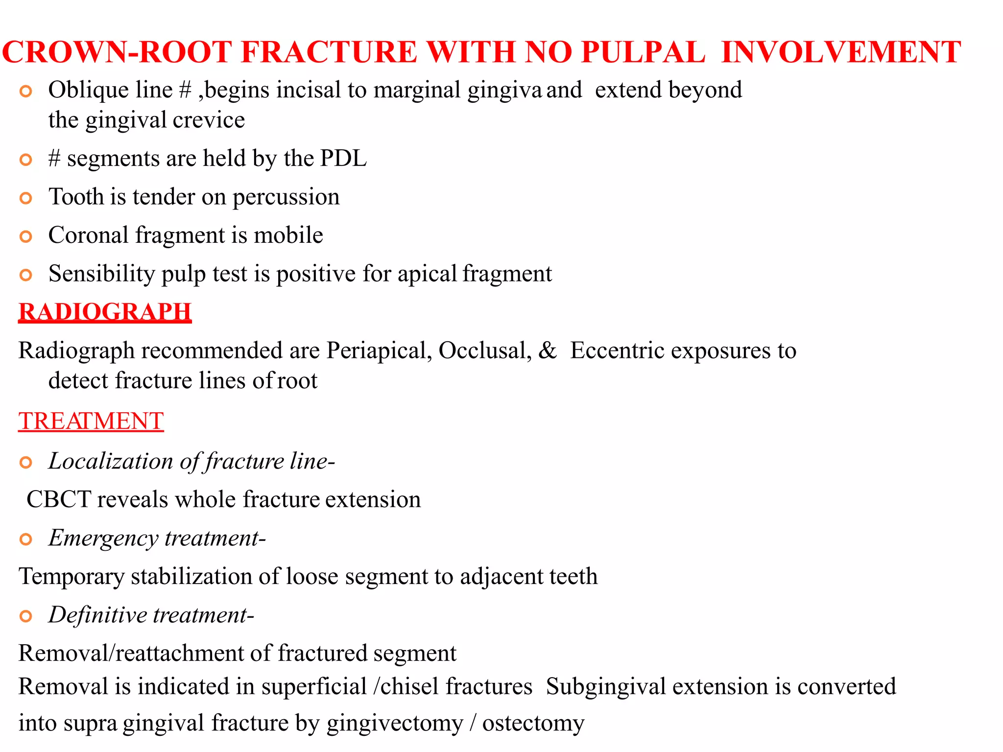 Traumatic injuries of teeth | PPTX