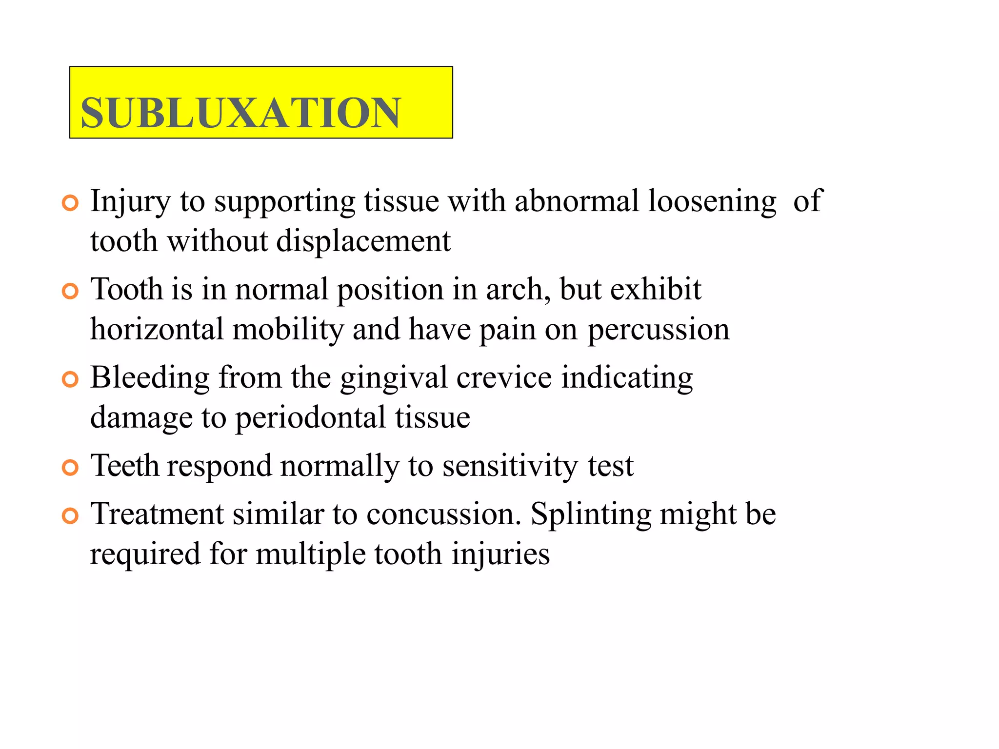 Traumatic injuries of teeth | PPTX