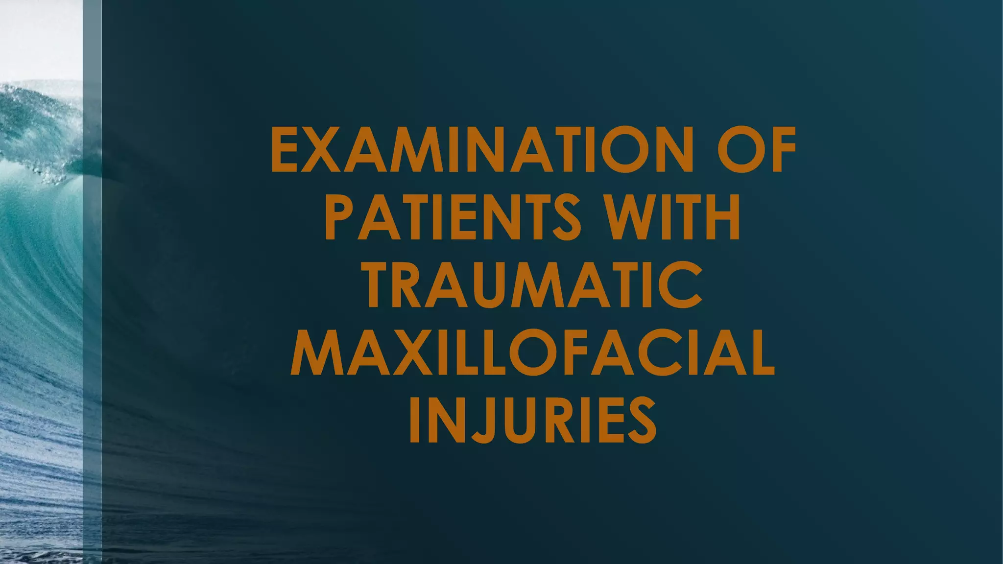 Traumatic injuries of the face and jaws | PPT