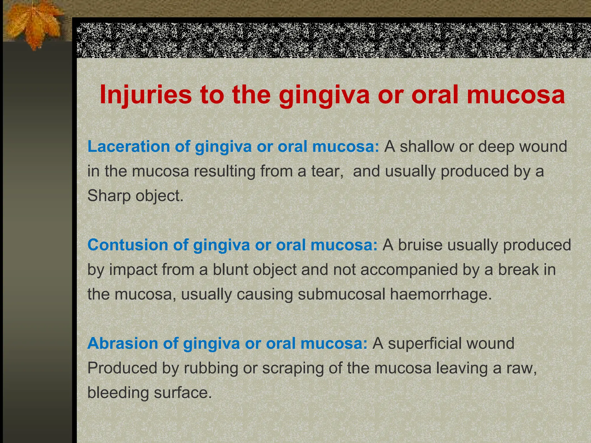 Traumatic injuries of the teeth PAEDIATRIC DENTISTRY | PPT