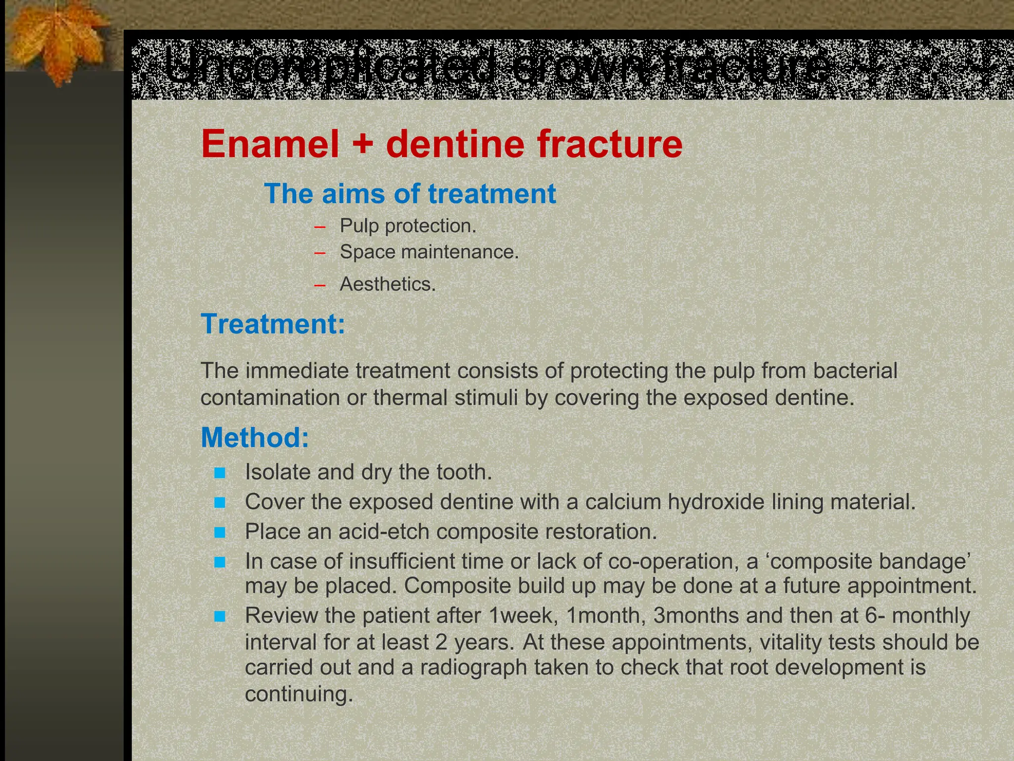 Traumatic injuries of the teeth PAEDIATRIC DENTISTRY | PPT