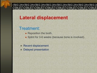 Traumatic injuries of the teeth PAEDIATRIC DENTISTRY | PPT