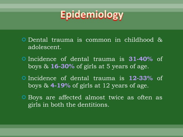 DR SHAKIR Traumatic injuries of teeth in children | PPT