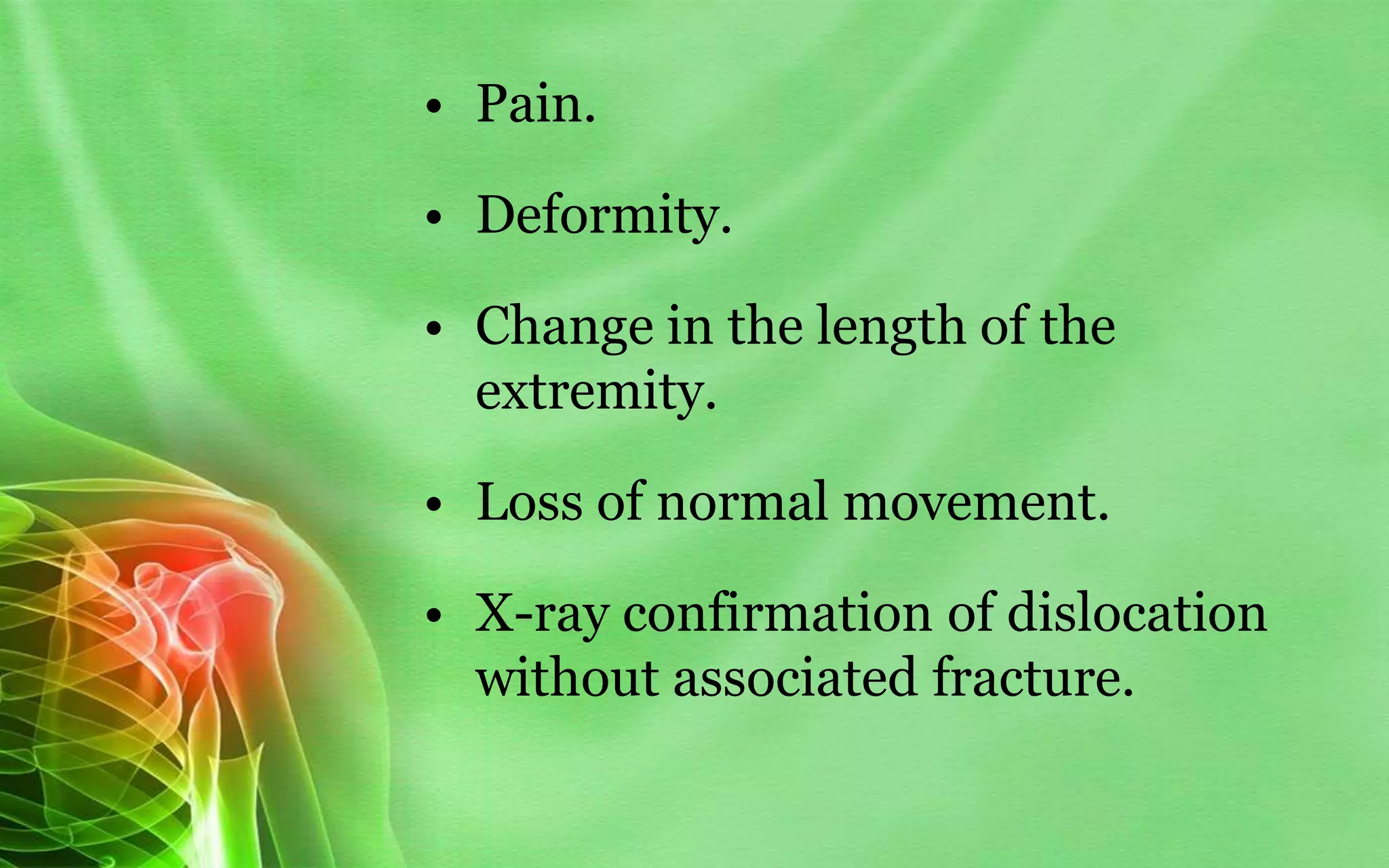 Traumatic joint dislocation | PPTX