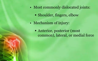 Traumatic joint dislocation | PPTX