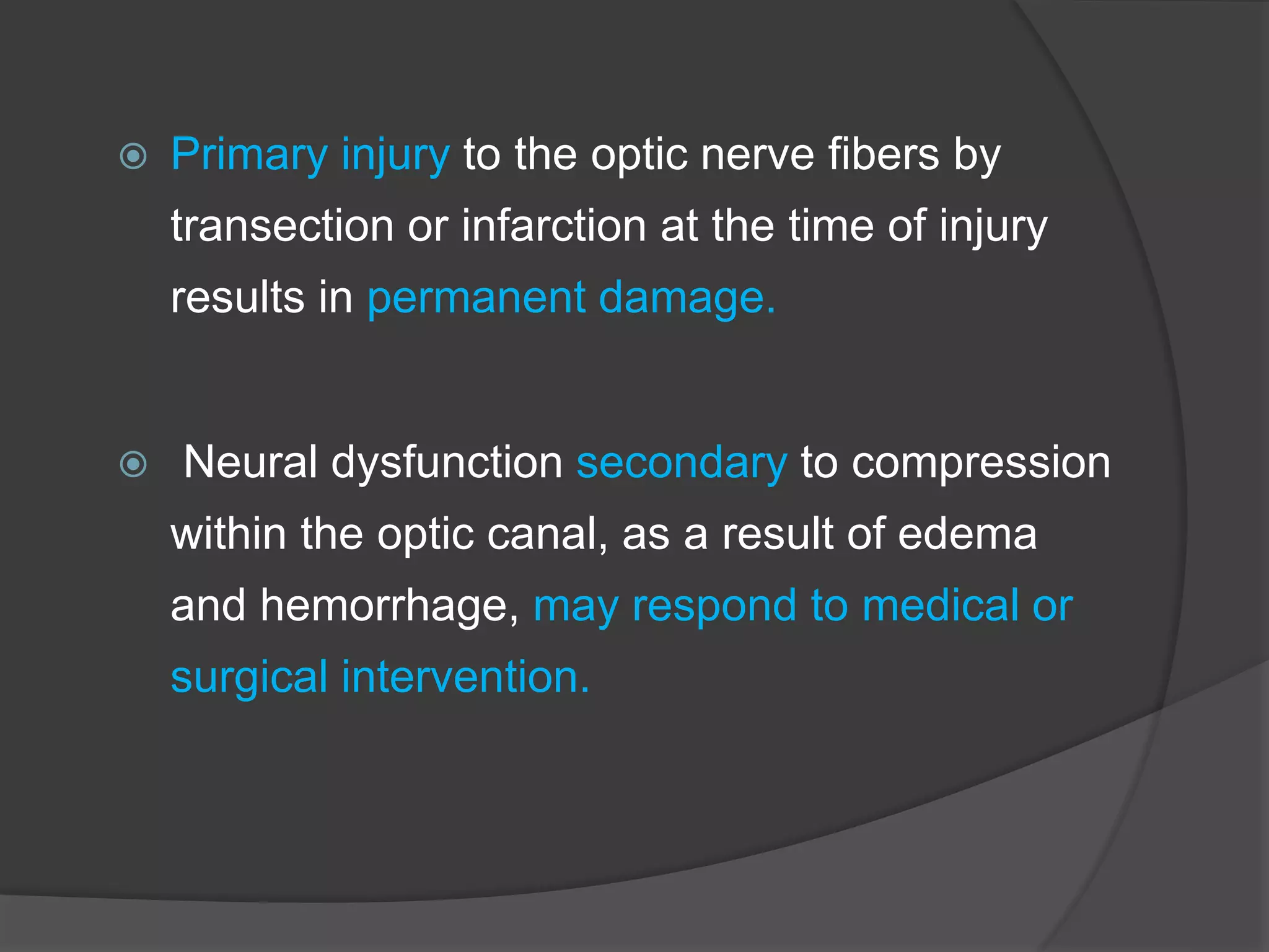 Traumatic optic neuropathy | PPTX