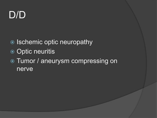 Traumatic optic neuropathy | PPTX