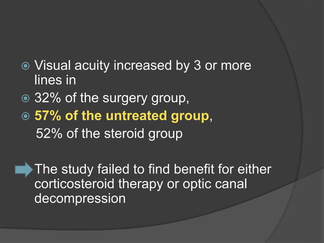 Traumatic optic neuropathy | PPTX