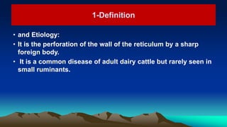 Traumatic reticulo peritonitis | PDF