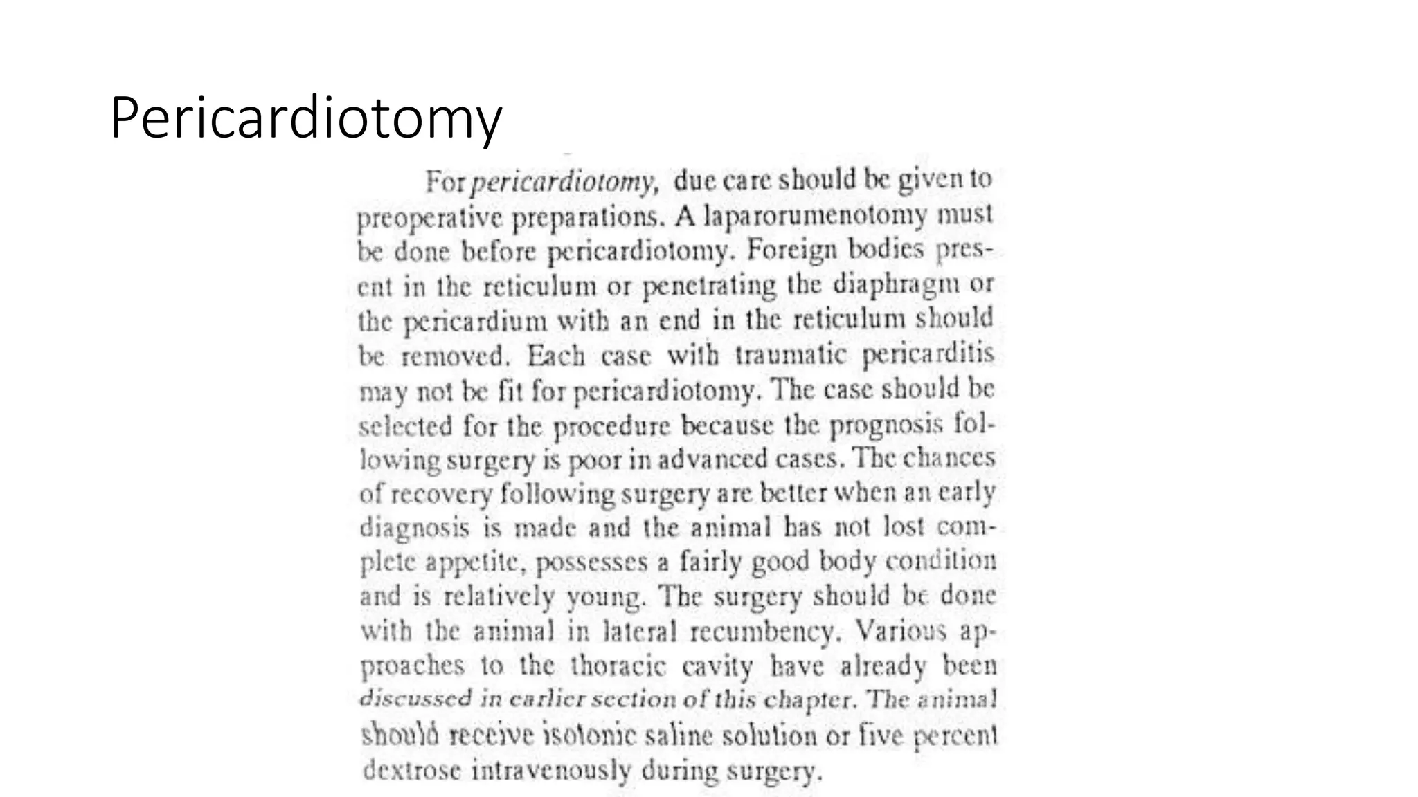 Traumatic Reticulopericarditis | PPTX