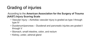 Traumatic retroperitoneal injury | PPSX