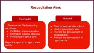 Traumatic shock, assessment and management.pptx | First Aid | Injuries