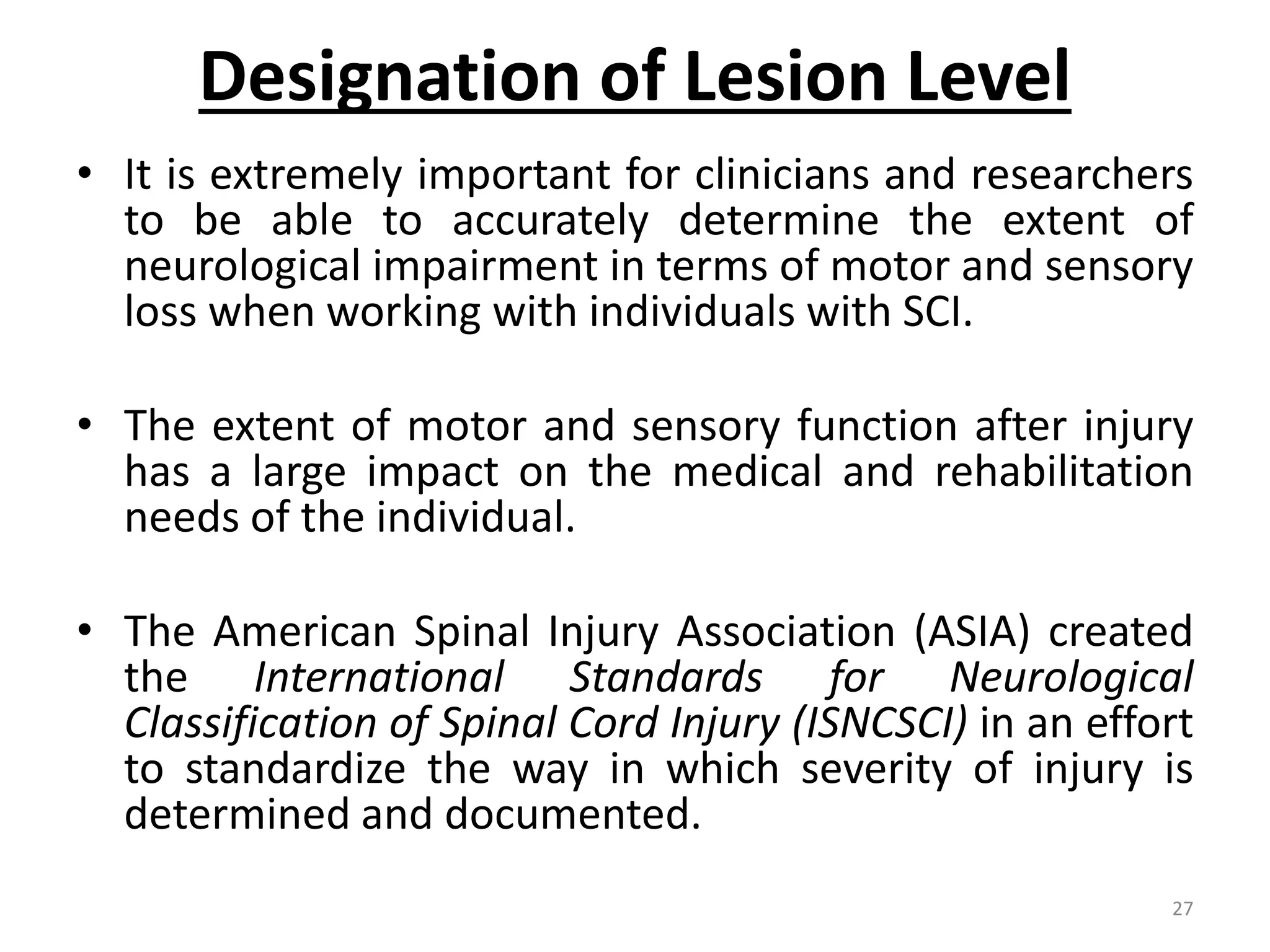 Traumatic spinal cord injury | PPTX