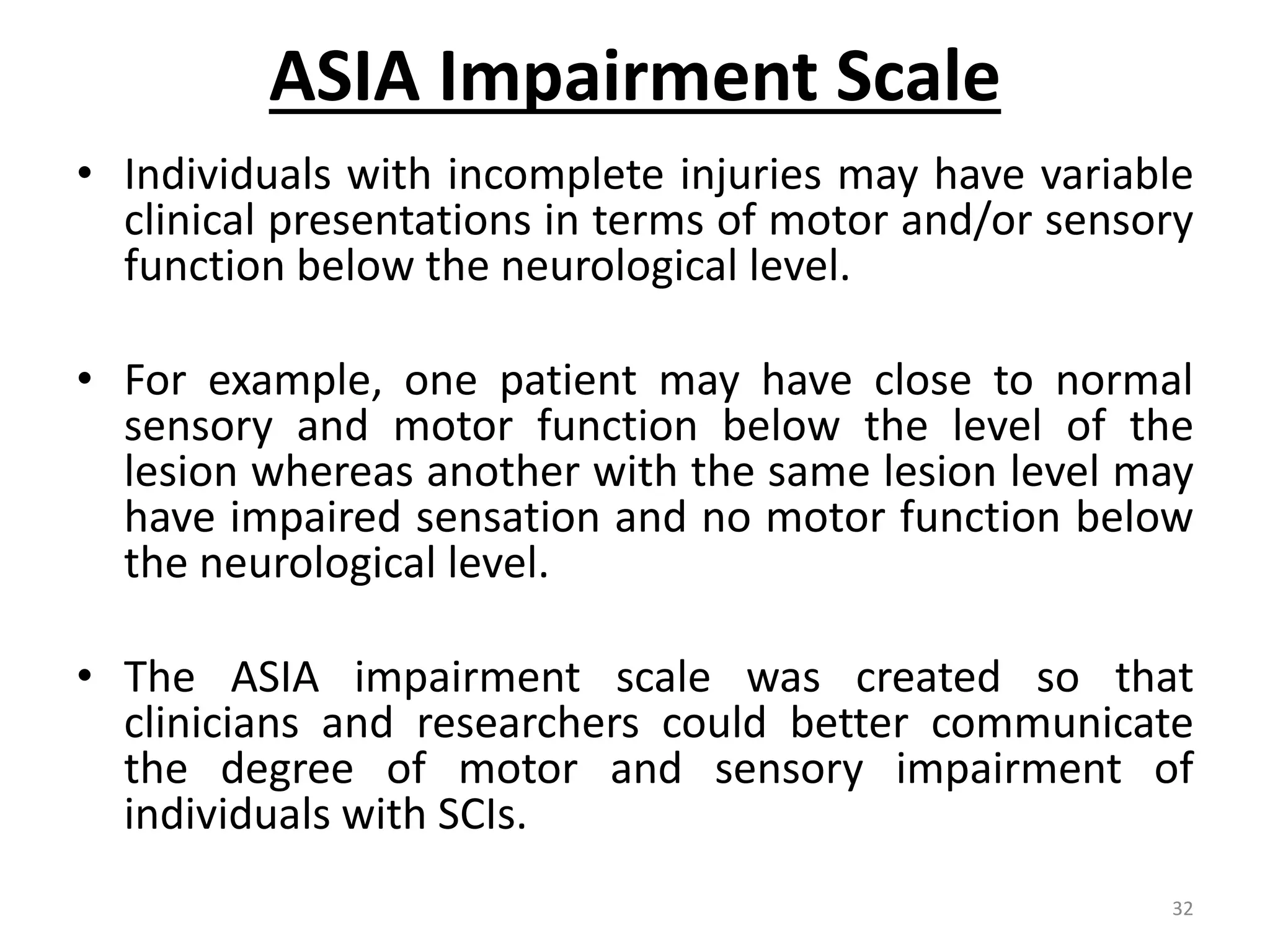 Traumatic spinal cord injury | PPTX