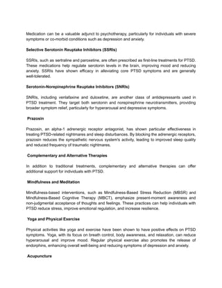 Traumatic Stress Disorder (PTSD)- Insights into PTSD Causes, Symptoms ...