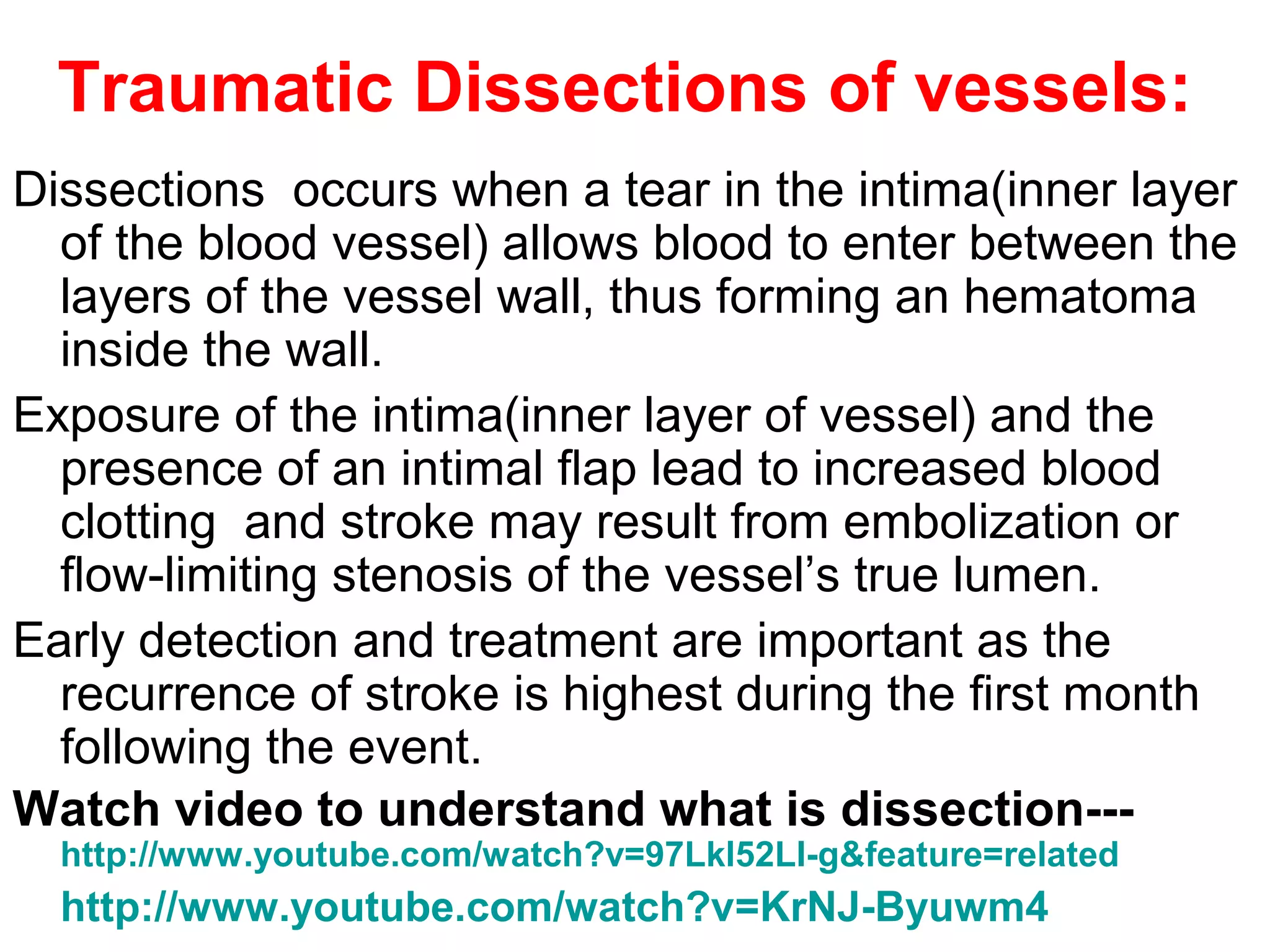 Traumatic vascular injuries of brain | PPT